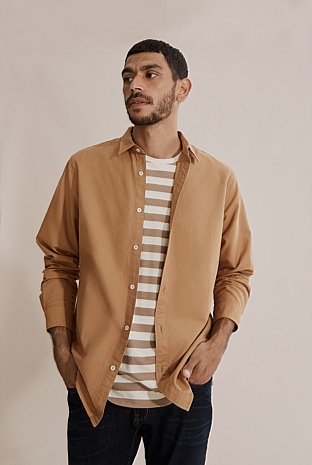Toffee Regular Fit Twill Shirt - Casual Shirts | Country Road
