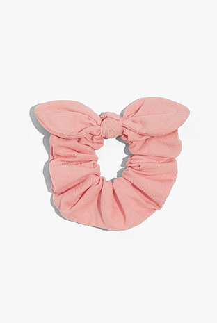 Dust Pink Bow Scrunchie - Accessories | Country Road