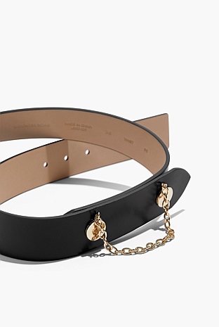 Black Chain Trim Belt - Belts | Country Road