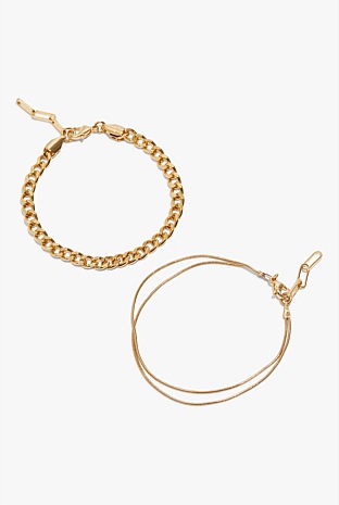 Gold Ana Bracelet Pack of 2 - Bracelets & Cuffs | Country Road