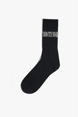 Washed Black Heritage Sock - Socks | Country Road