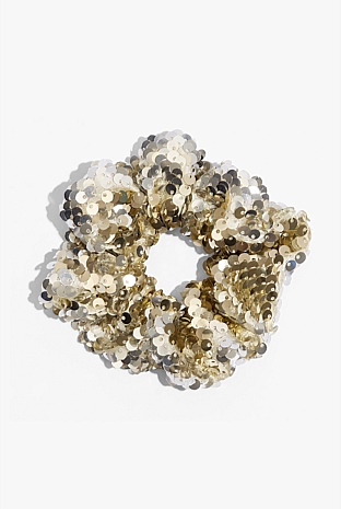 Gold Sequin Scrunchie - Accessories | Country Road
