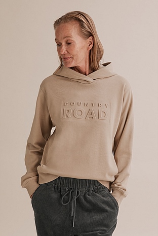Cobblestone Australian Cotton Modern Logo Hooded Sweat - Australian ...