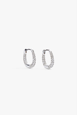 Silver Kara Mini Hoop Earring - Earrings | Country Road