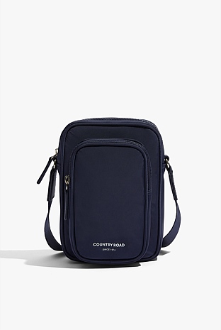 Navy Recycled Polyester Soft Mini Bag - Bags | Country Road