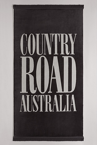 Charcoal Archive Logo Australian Cotton Beach Towel - Beach Towels ...