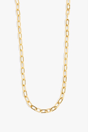 Gold Paper Chain Necklace - Necklaces | Country Road