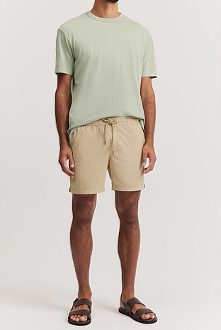 Washed Sand Garment Dyed Deck Short - Shorts | Country Road