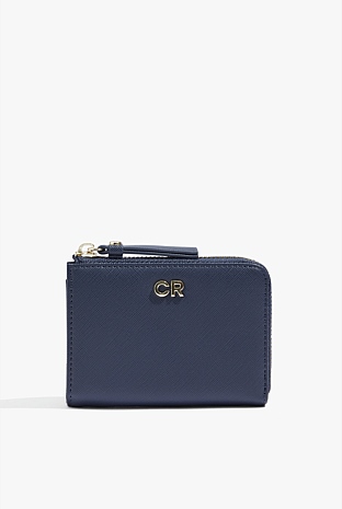 Navy Small CR Zip Wallet - Wallets & Pouches | Country Road