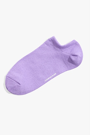 Violet Australian Cotton Blend Sneaker Sock - Socks & Tights | Country Road