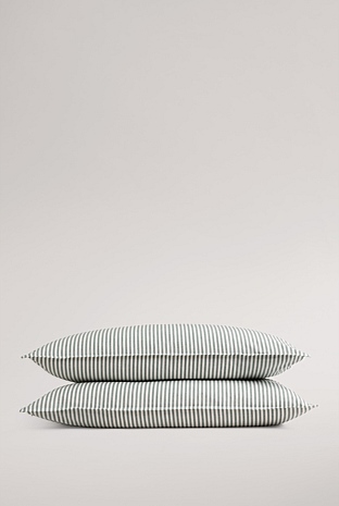 Bermuda Brae Australian Cotton Stripe Standard Pillowcase Pair ...