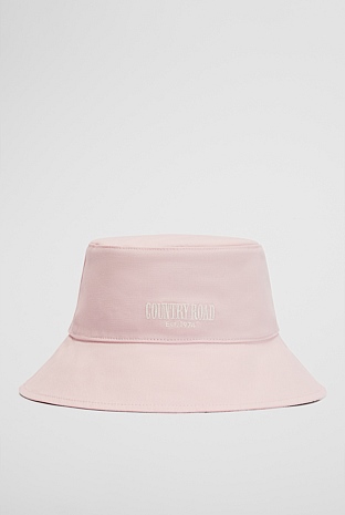 Mineral Pink Reversible Bucket Hat - Natural Fibres | Country Road