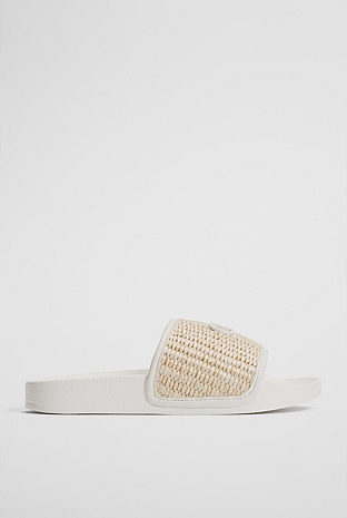 White Country Road Straw Slide - Accessories | Country Road