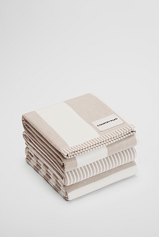 Nutmeg Isa Verified Australian Cotton Tea Towel Pack of 3 - Tea Towels ...