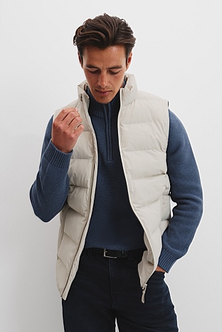 Pebble Recycled Polyester Puffer Vest - Jackets & Coats | Country Road