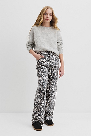 Teen Leopard Print Jean - Pants | Country Road