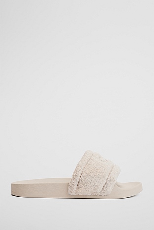 Sand CR Terry Slide - Flats | Country Road