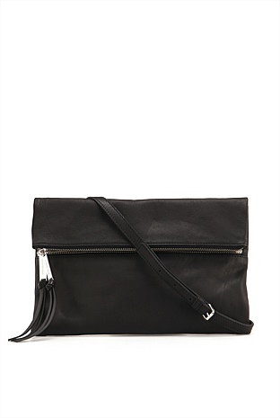 Black Vicki Fold Over Bag - Handbags | Country Road