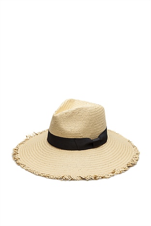 Natural Fringed Hat - Accessories | Country Road