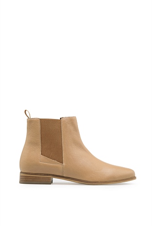 Tan Isabella Gusset Boot - Boots | Country Road