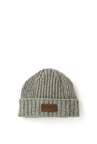 Warm Grey Rib Beanie - Hats & Scarves | Country Road