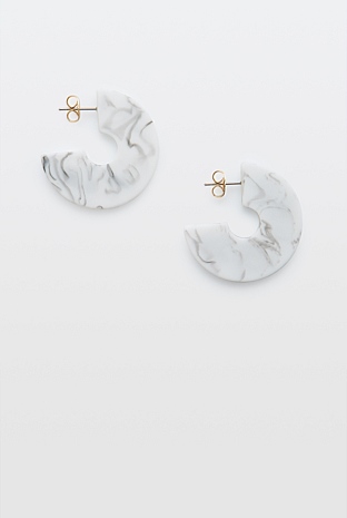White Megan Earring - Earrings | Country Road