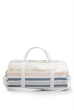 Steel Blue Embroidered Stripe Logo Tote - Bags | Country Road