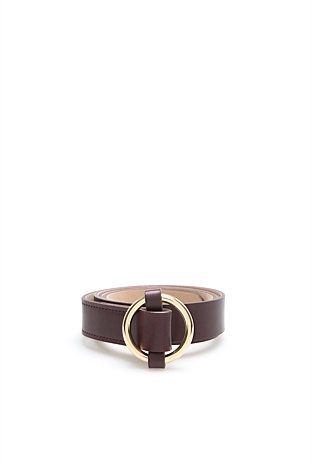 Burgundy Ring Detailed Belt - Belts | Country Road