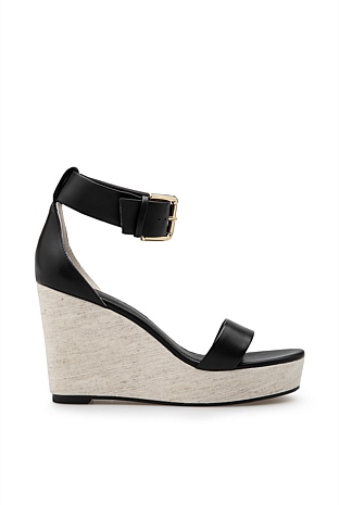 Black Stevie Wedge - Heels & Wedges | Country Road
