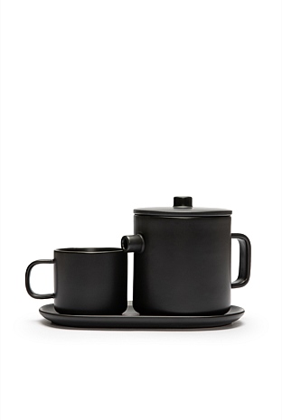 Charcoal Tila Tea Set For One - Serving | Country Road