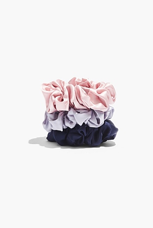 Pale Pink Silk Scrunchie Pack - Hair Accessories | Country Road