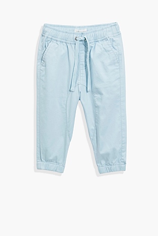 Pale Blue Woven Pant - Pants | Country Road