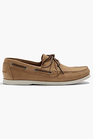 Stone Flynn Nubuck Boat Shoe - Casual Shoes | Country Road