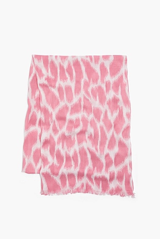 Pink Animal Woven Scarf - Hats, Scarves & Gloves | Country Road