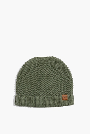 Sage Textured Knit Beanie - Accessories | Country Road