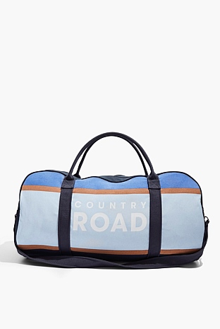Powder Blue Stacked Logo Tote - Bags | Country Road