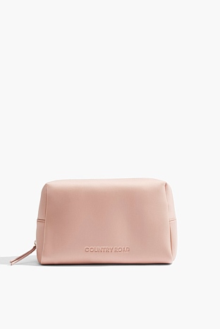 Soft Pink Rectangle Zip Neoprene Cosmetic Bag - Bags | Country Road