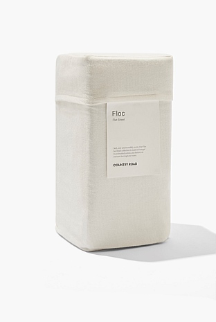 Snow Floc King Flat Sheet - Sheets | Country Road