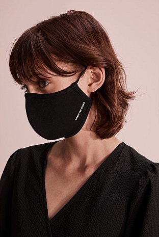 Black Reusable Cotton Face Mask - Hats, Scarves & Gloves | Country Road