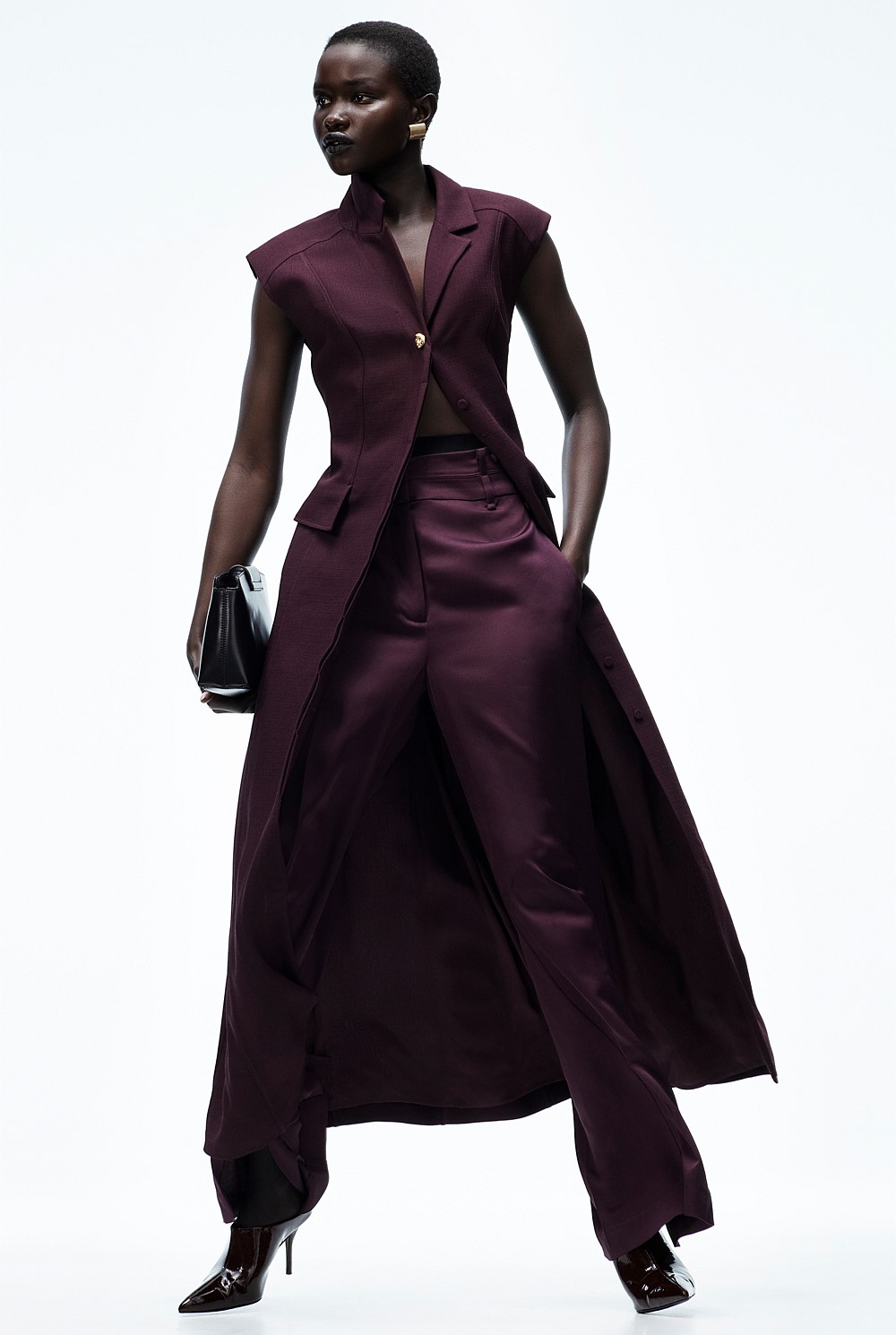 Bordeaux Tailored Shirt Dress - Dresses | Country Road
