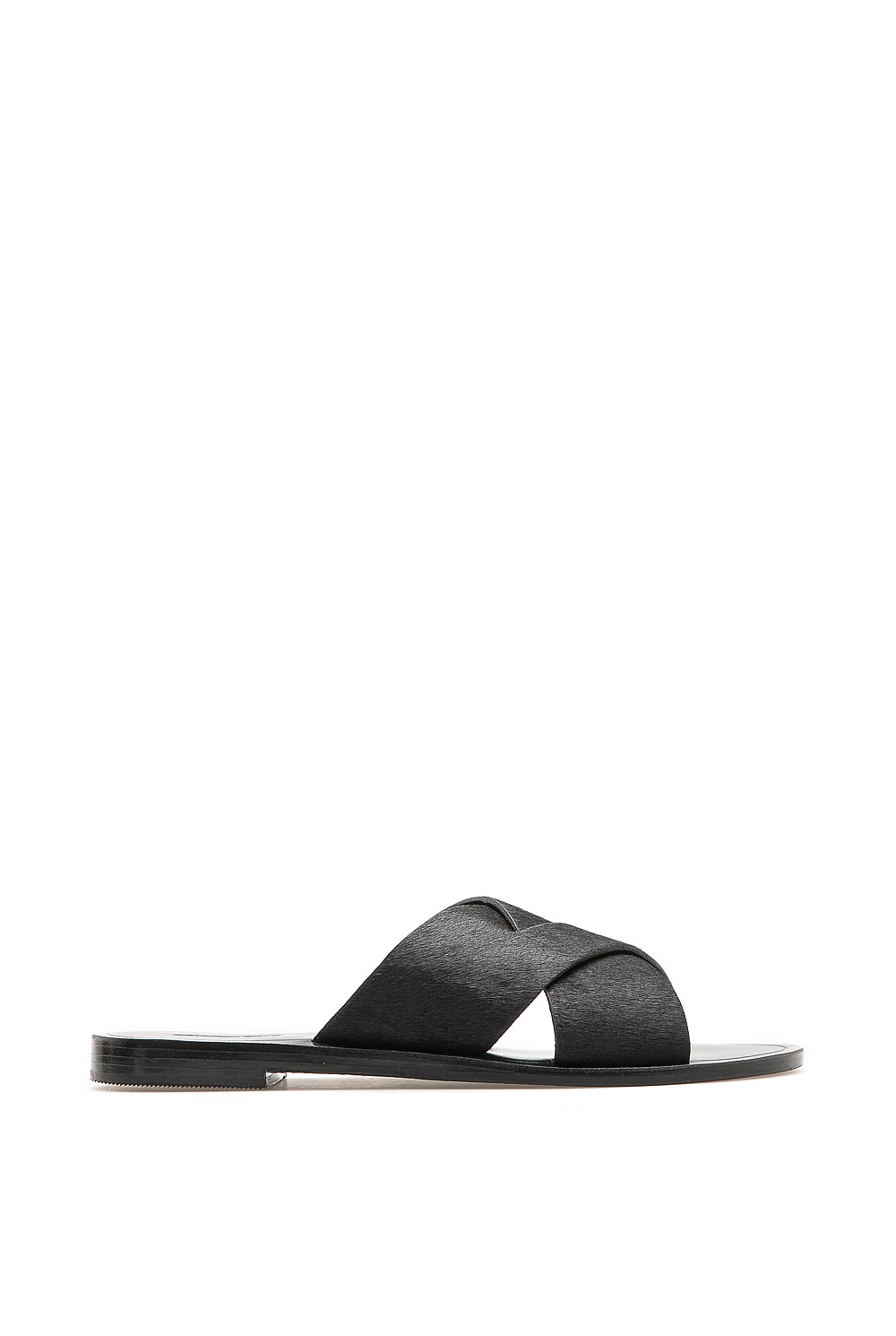 Black Anne Crossover Slide - Sandals & Thongs | Country Road
