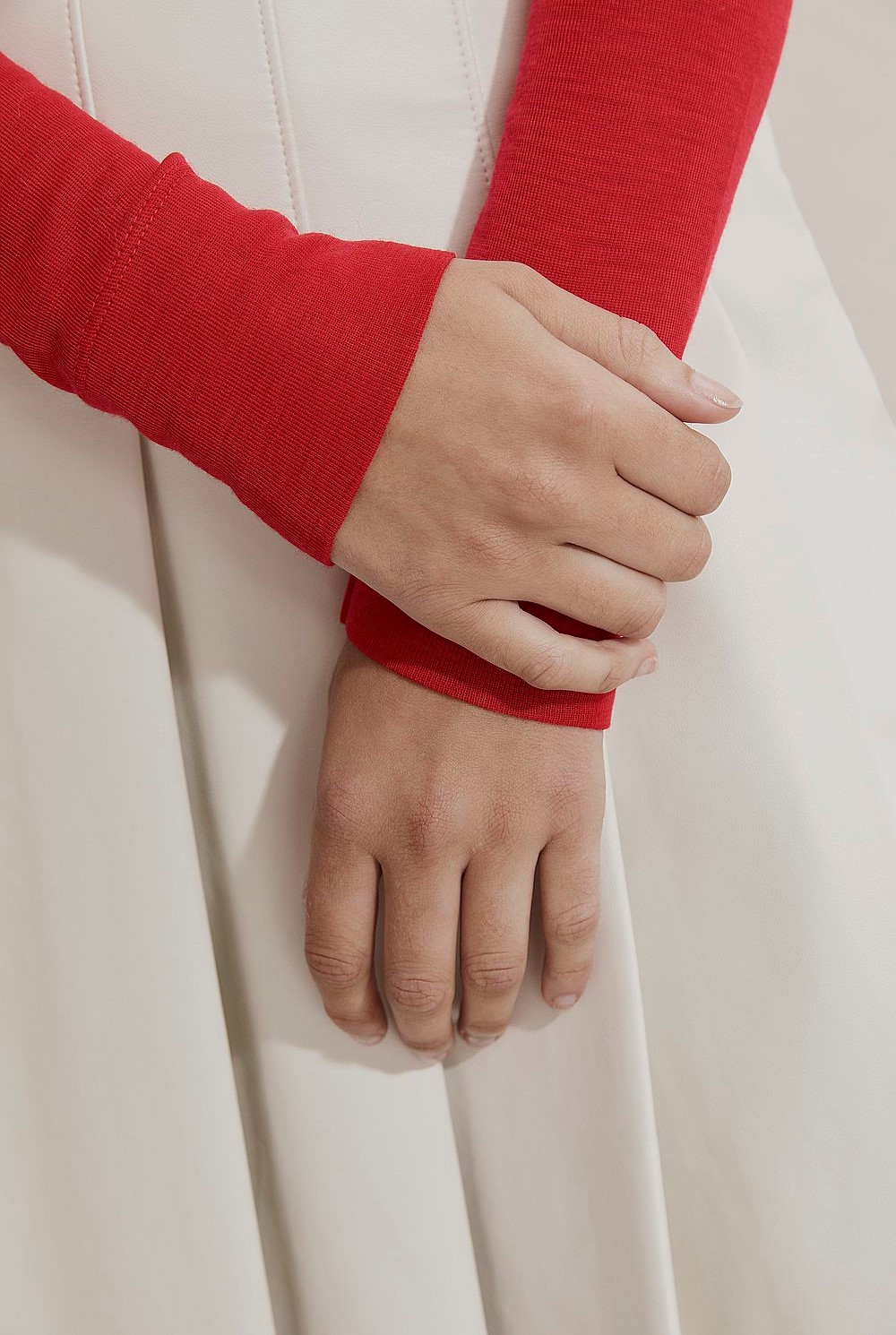 Lipstick Red Babywool Roll Neck Skivvy - Natural Fibres | Country Road