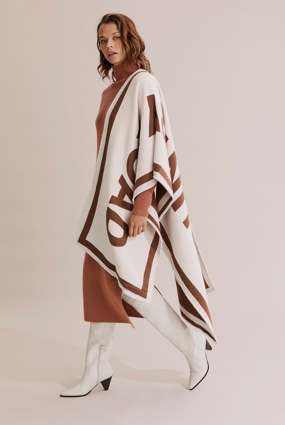 Hazelnut Branded Wool Scarf - Hats, Scarves & Gloves | Country Road