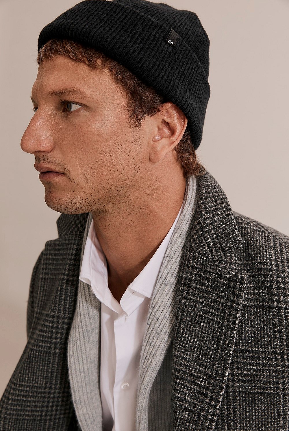 Black Double Layer Beanie - Hats & Scarves | Country Road