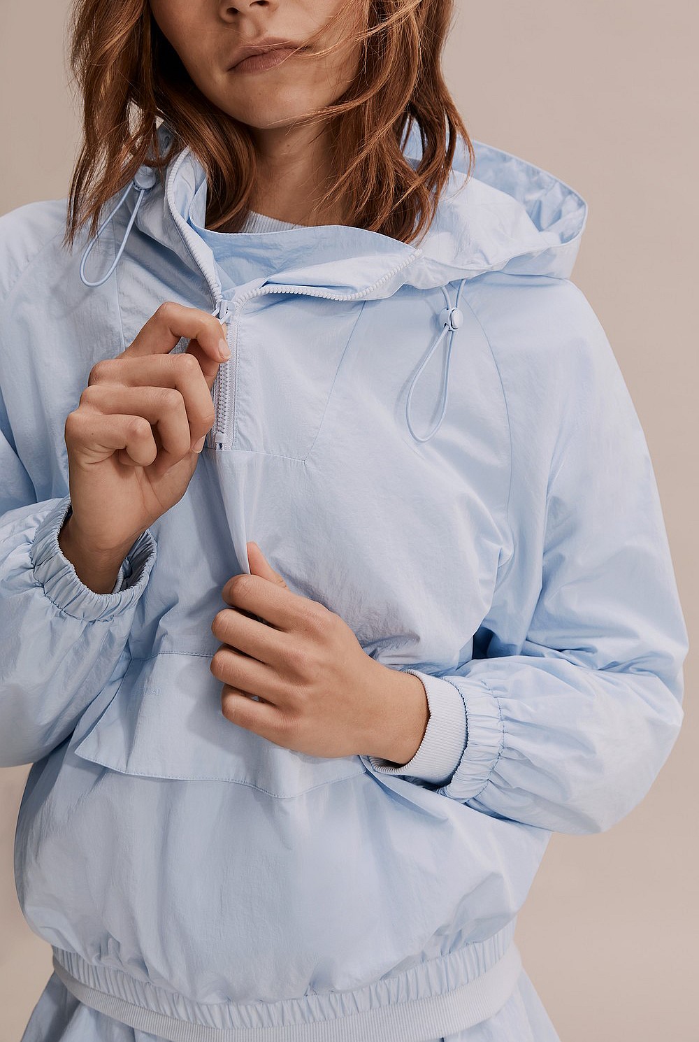 Chambray Blue Nylon Spray Jacket - Jackets & Coats | Country Road