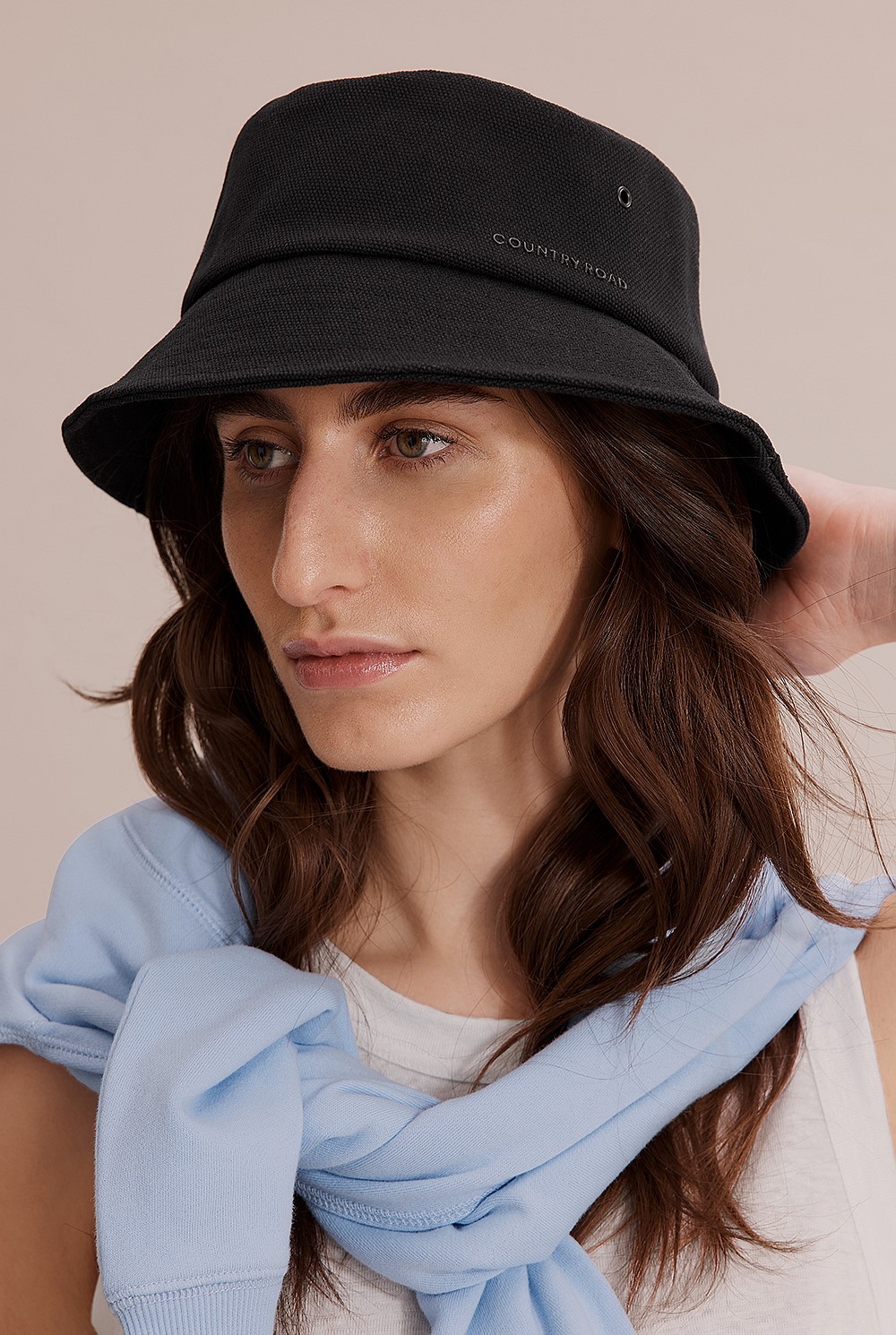 Black Modern Logo Bucket Hat - Hats, Scarves & Gloves | Country Road