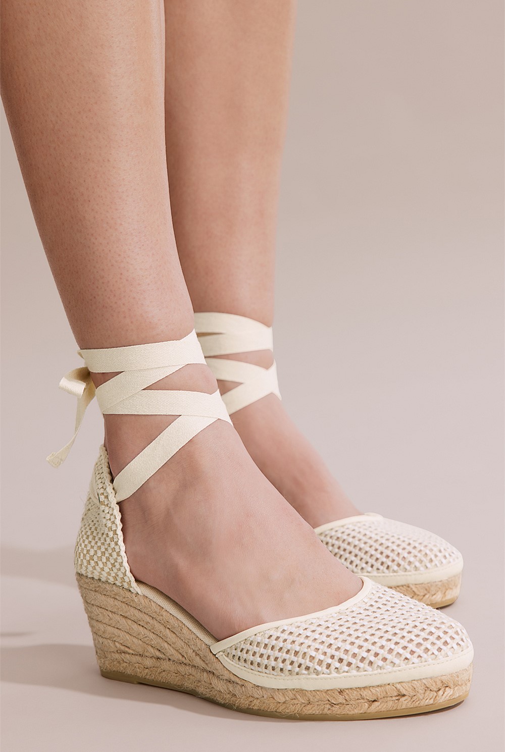 White Rosa Wedge Espadrille - Espadrilles | Country Road