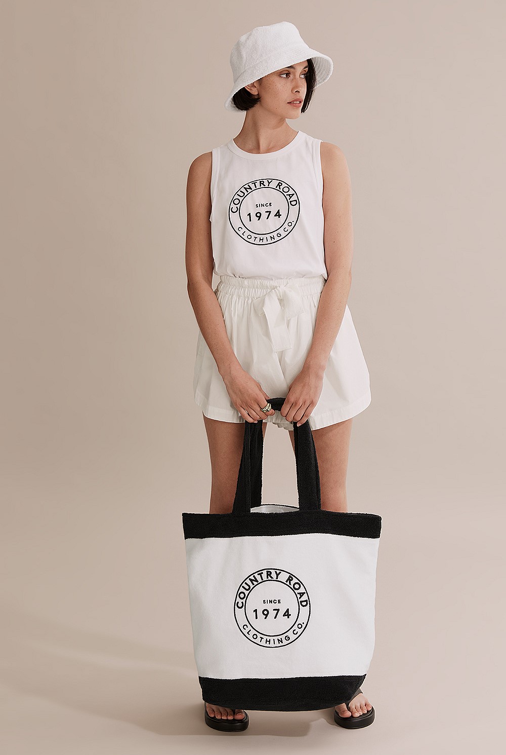 Black Terry Beach Tote - Bags | Country Road