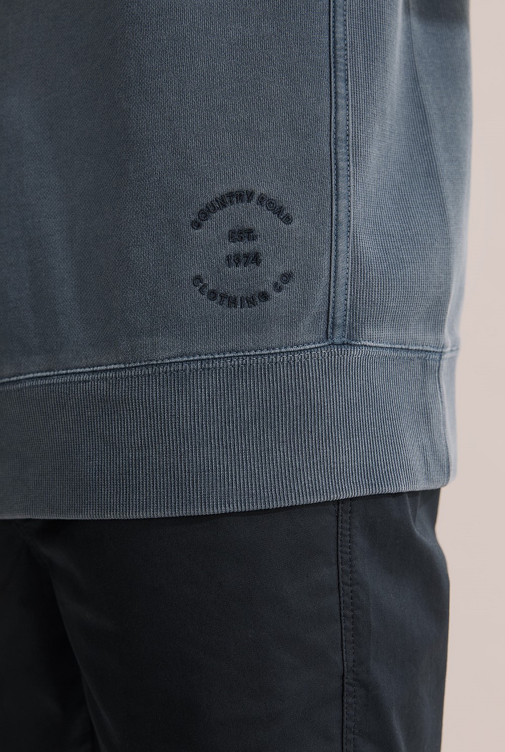 Washed Navy Towards Circularity - Recycled Cotton Sweat - Sweats ...