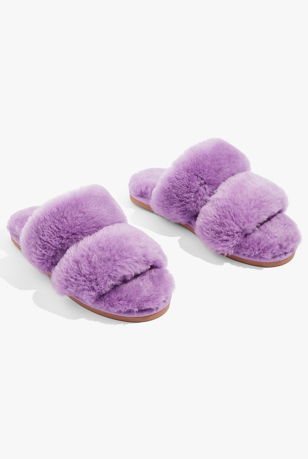 Violet Australian Made Shearling Double Slide - Flats | Country Road